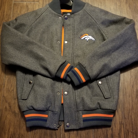 PRO LINE | Jackets & Coats | Mens Nfl Varsity Denver Broncos Jacket Szm ...